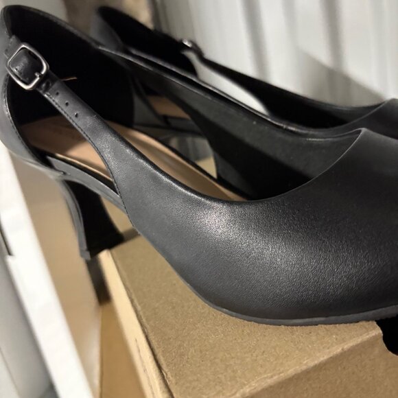 Clarks | Shoes | Clarks Womens Leather Kataleyna Step Slingback Pumps ...